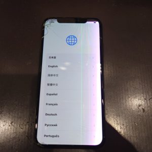 iPhoneX 画面割れ修理 【石川県小松市よりご来店】
